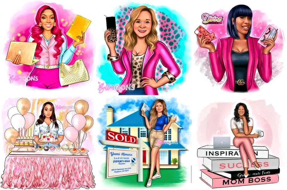 Custom Hand Drawn Cartoon Logo – BellaToons