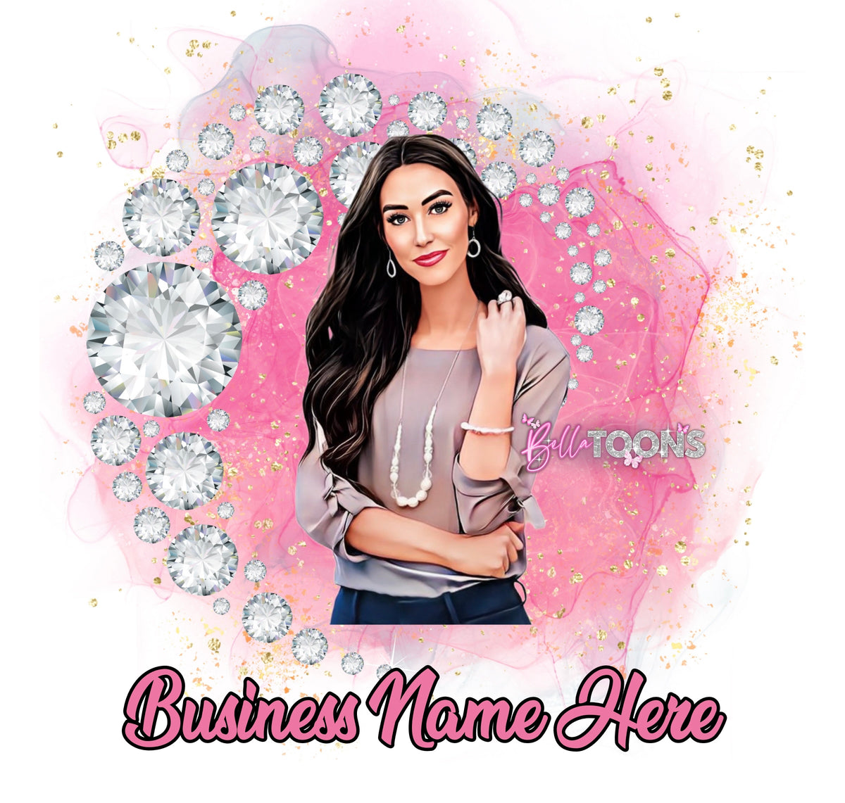 Bling Cartoon Logo – BellaToons