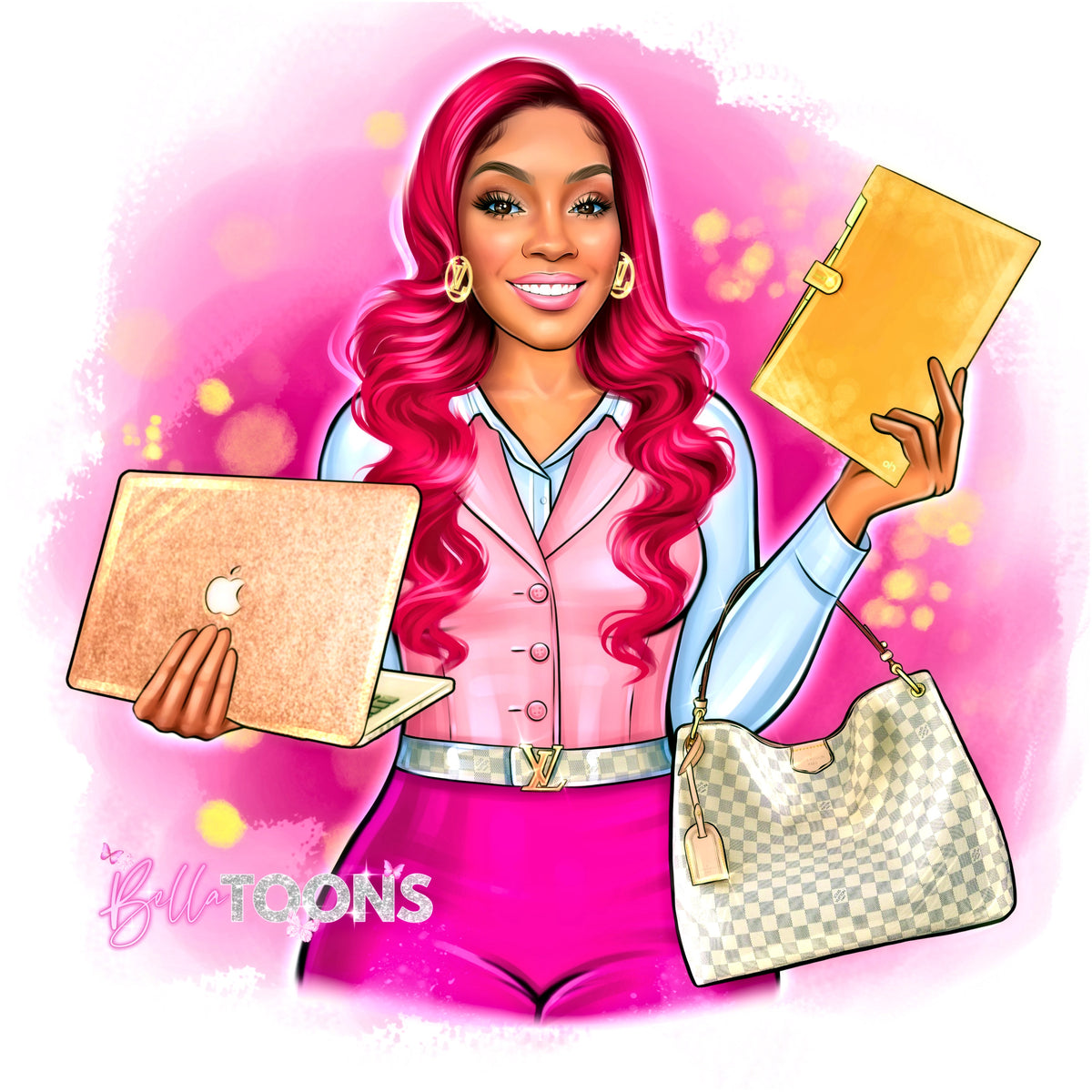 Custom Hand Drawn Cartoon Logo – BellaToons